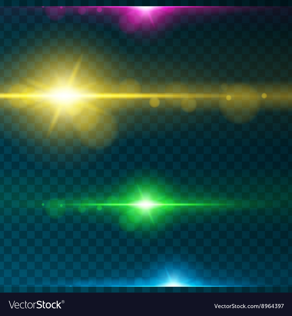 Light effect flare lighting Royalty Free Vector Image