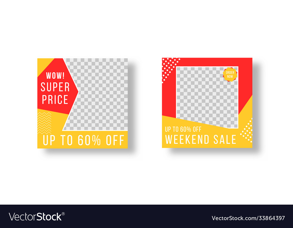Post layout template Royalty Free Vector Image