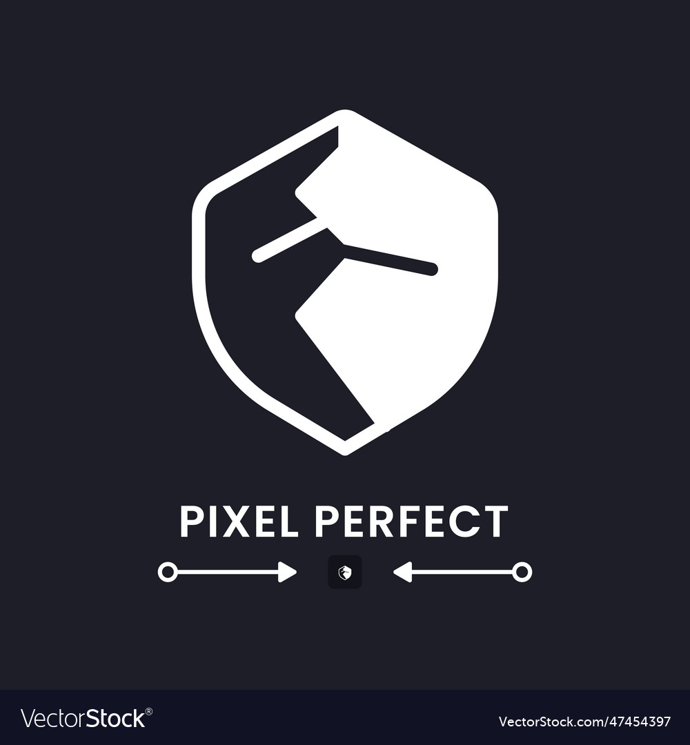 Security weaknesses white solid desktop icon Vector Image