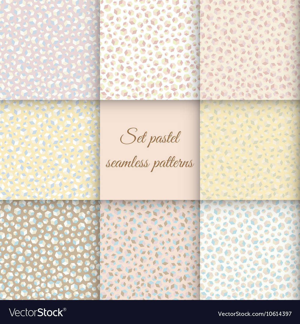 Set seamless patterns Royalty Free Vector Image