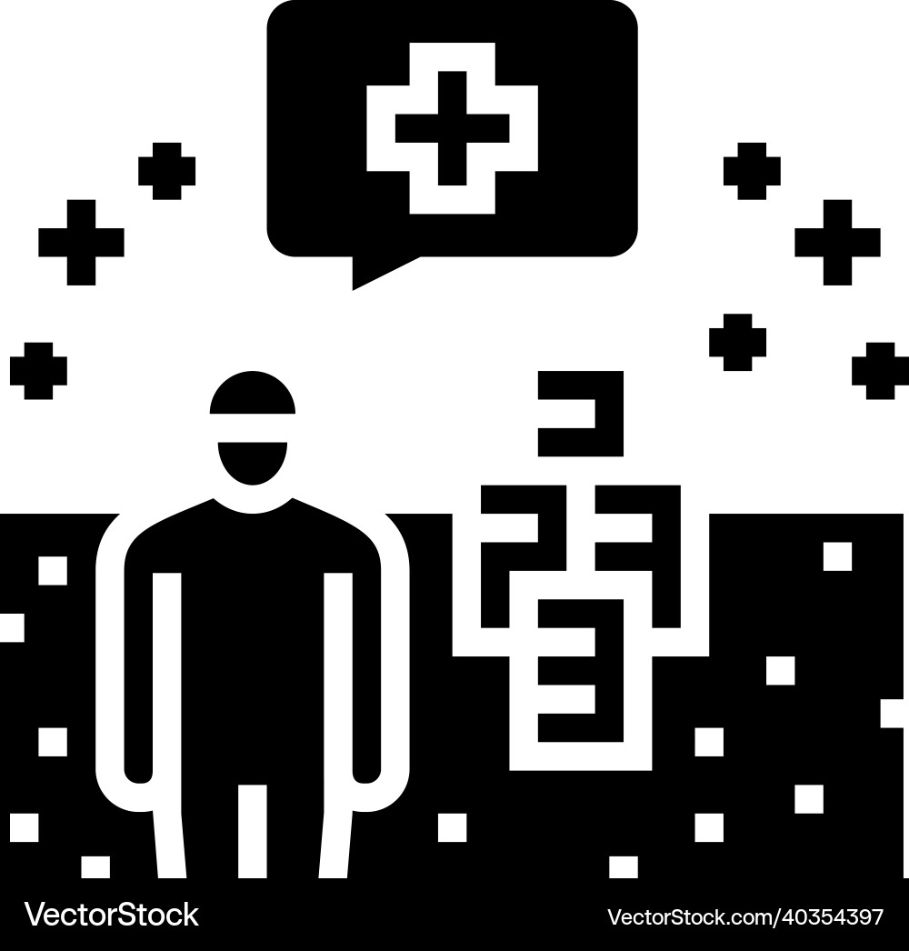 Soil remediation glyph icon Royalty Free Vector Image