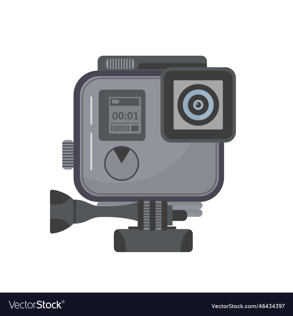 Underwater diving camera Royalty Free Vector Image