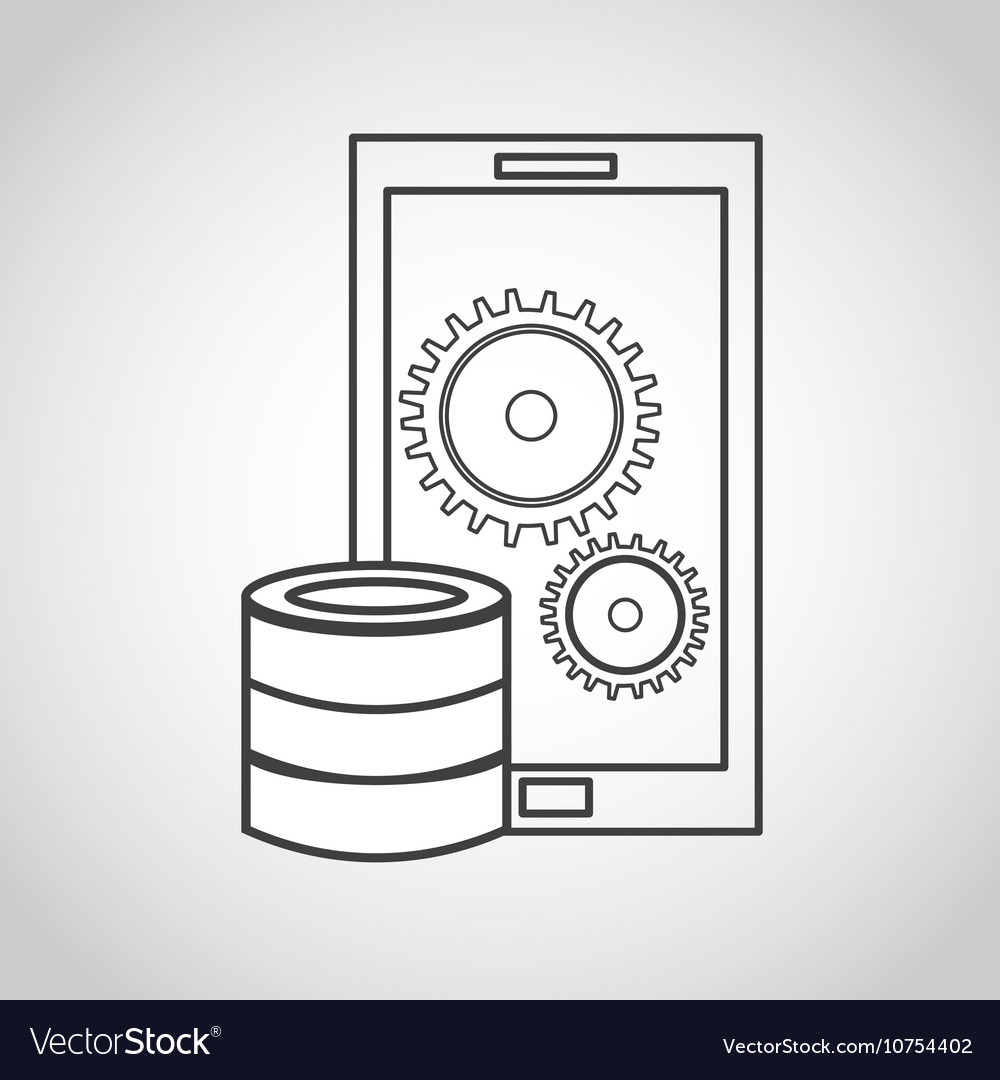 Big data center flat icons Royalty Free Vector Image