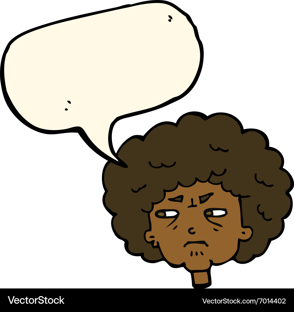 Cartoon bitter old woman with speech bubble Vector Image