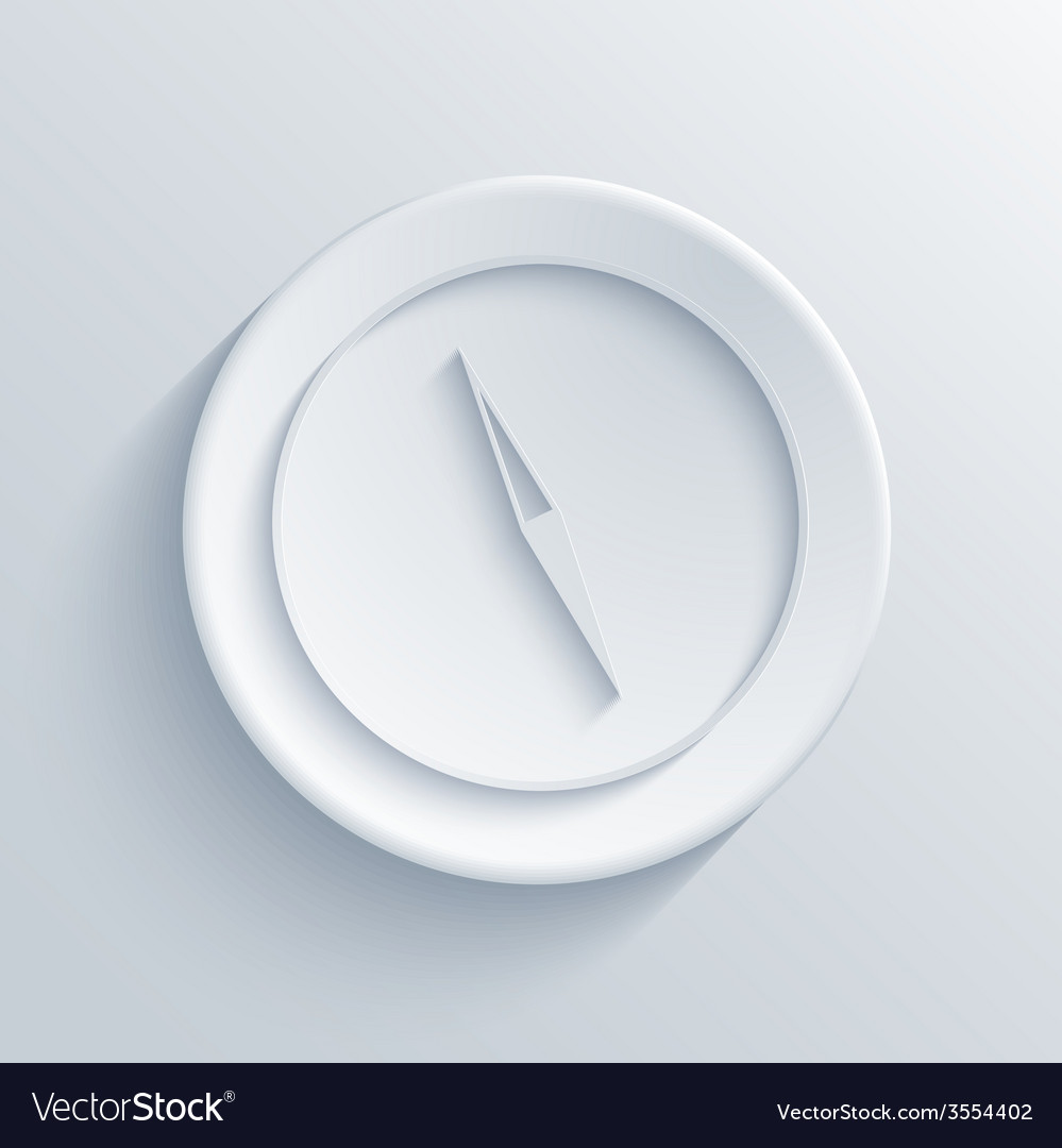 Compass light circle icon Royalty Free Vector Image