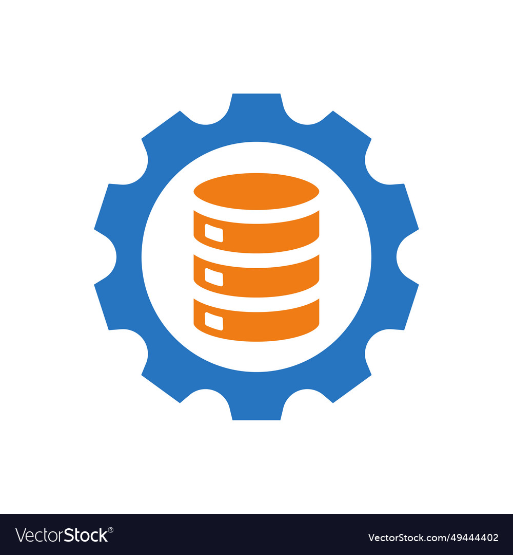 Data Models Icons On White Background Royalty Free Vector