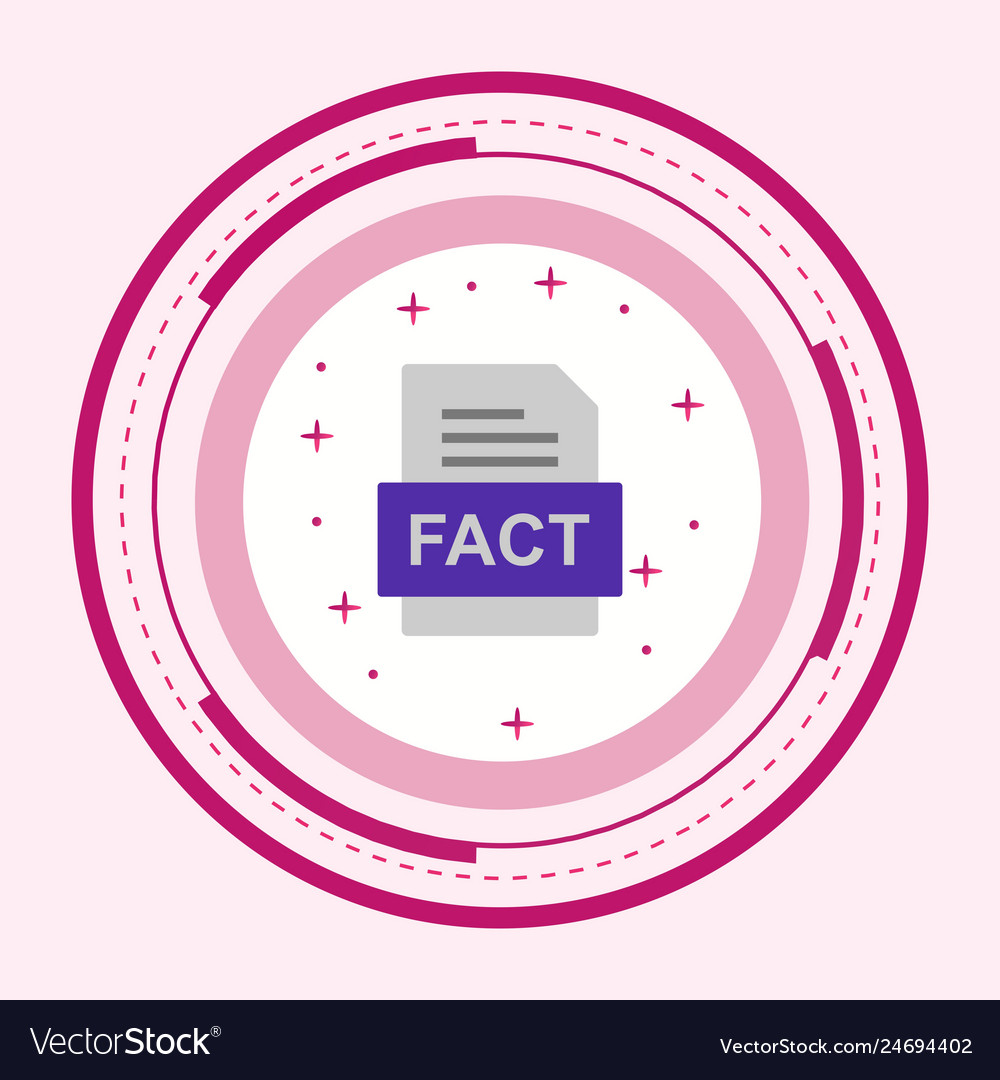 Fact file document icon Royalty Free Vector Image