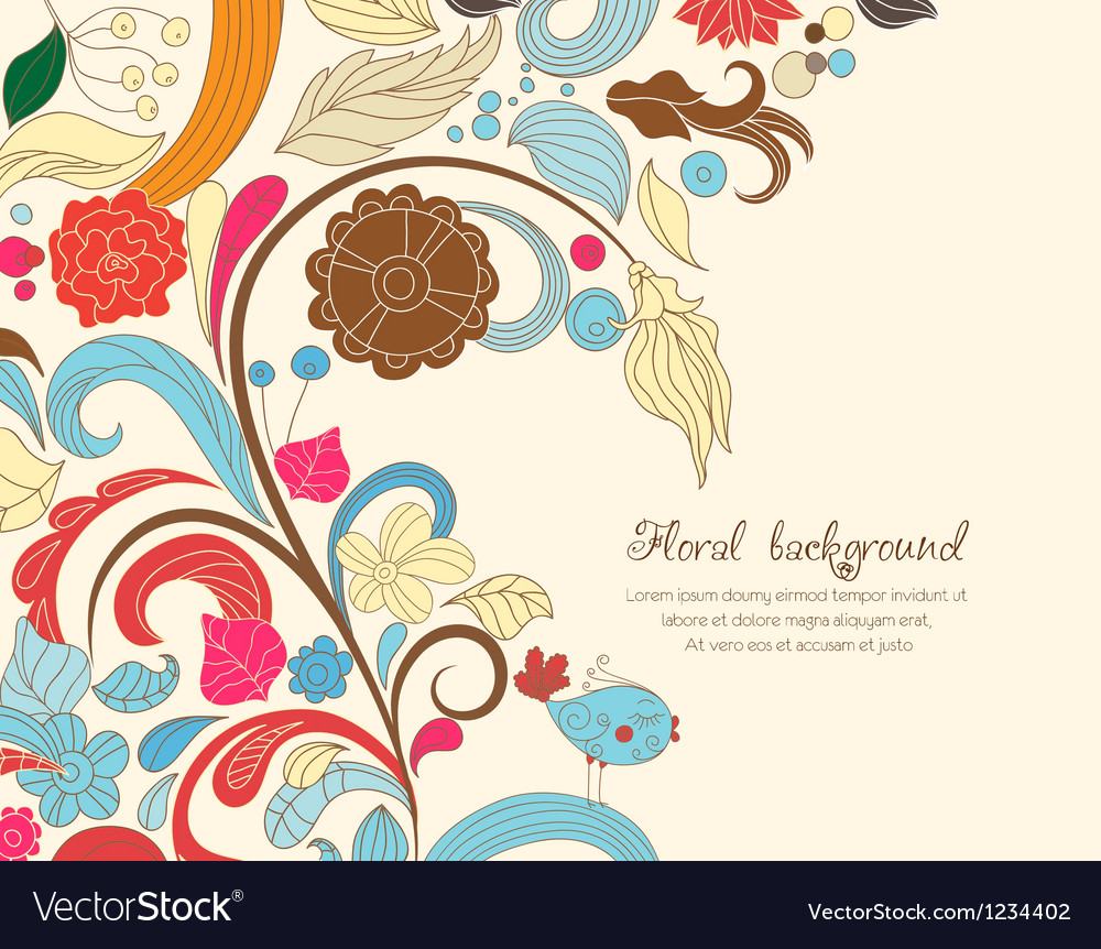 Floral Royalty Free Vector Image - VectorStock