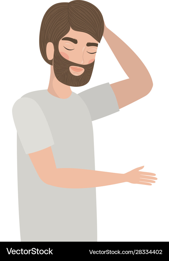 Man cartoon drawing design Royalty Free Vector Image