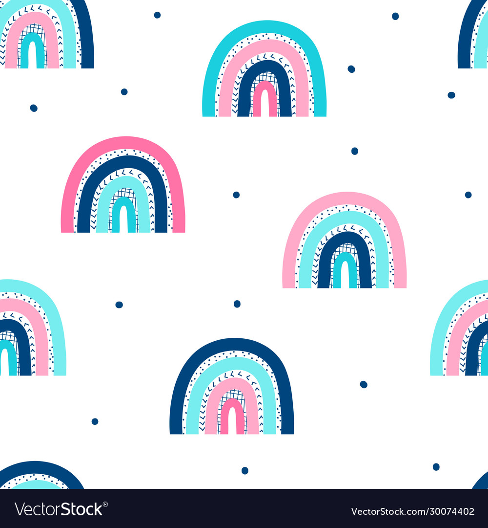 Rainbow pattern Royalty Free Vector Image - VectorStock