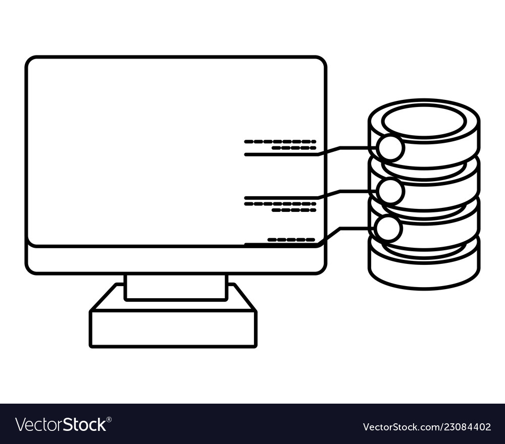 Technology computing cartoon Royalty Free Vector Image