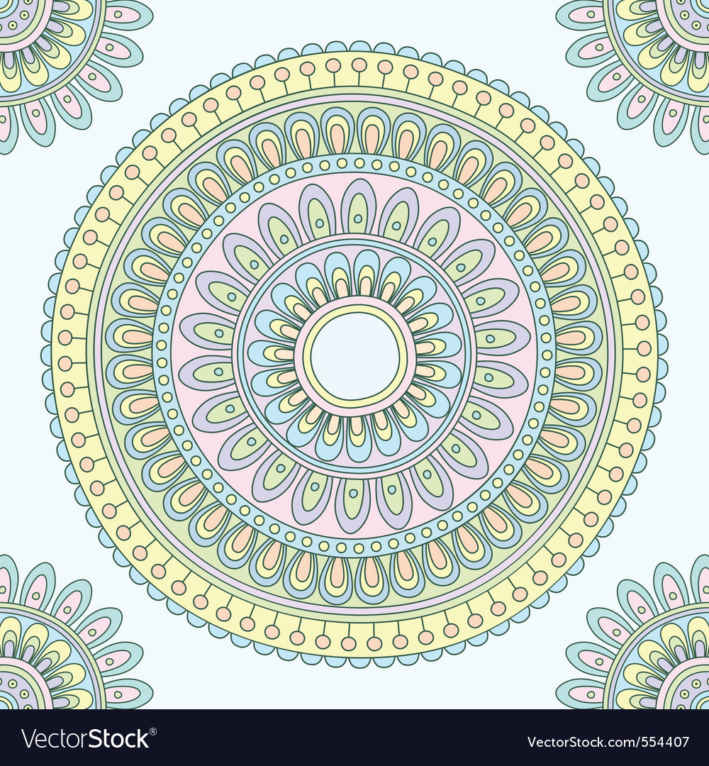 Abstract indian pattern Royalty Free Vector Image