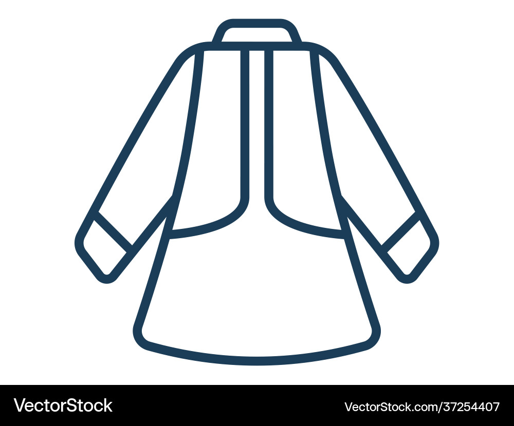 Cloth pray muslim ramadan single isolated icon Vector Image