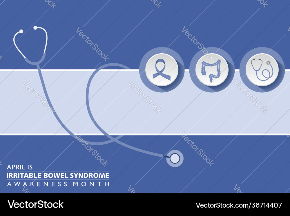 Irritable bowel syndrome ibs awareness month Vector Image