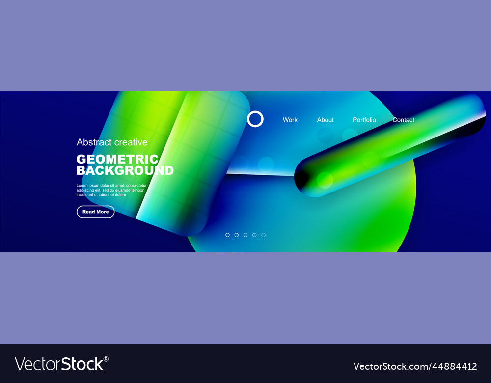 Bright glossy overlapping geometric shapes Vector Image