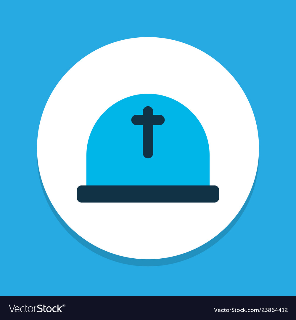 Cemetery icon colored symbol premium quality Vector Image Cemetery icon colored symbol premium quality Vector Image