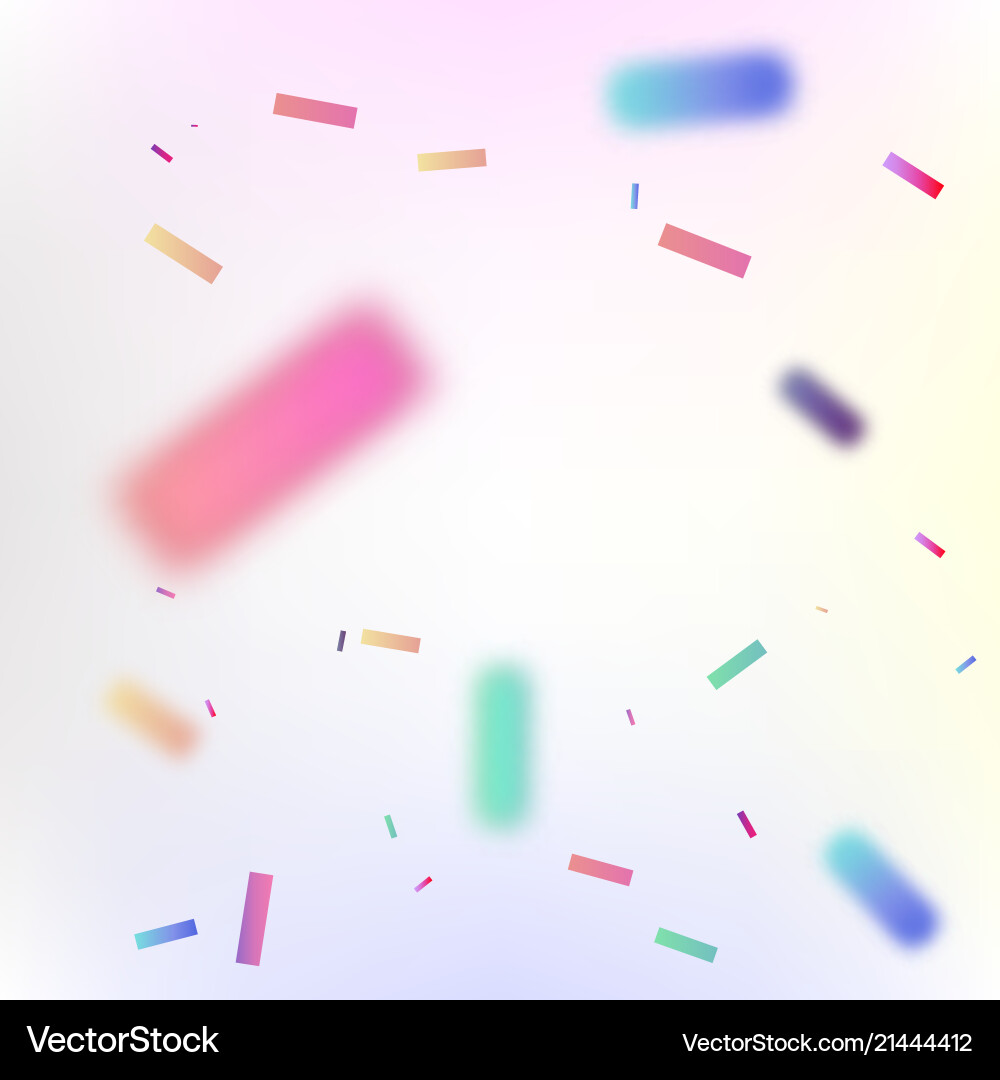 Colorful bright falling confetti decorative Vector Image