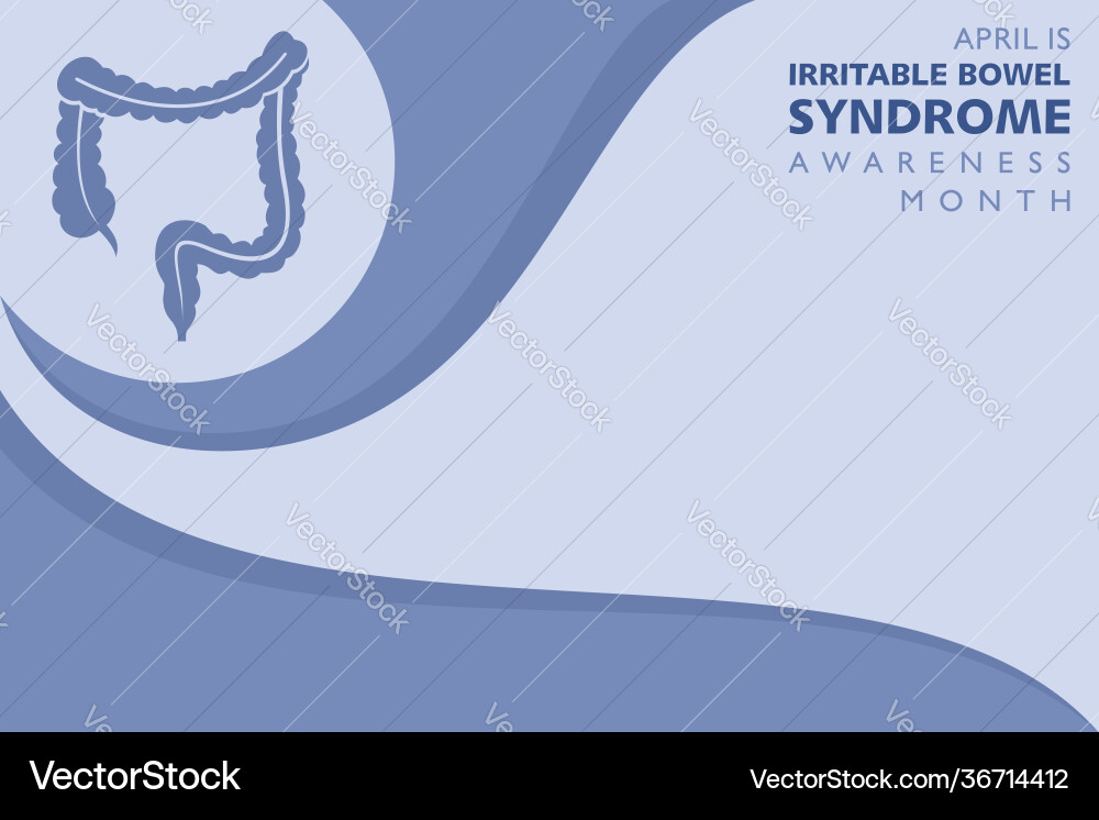 Irritable bowel syndrome ibs awareness month Vector Image