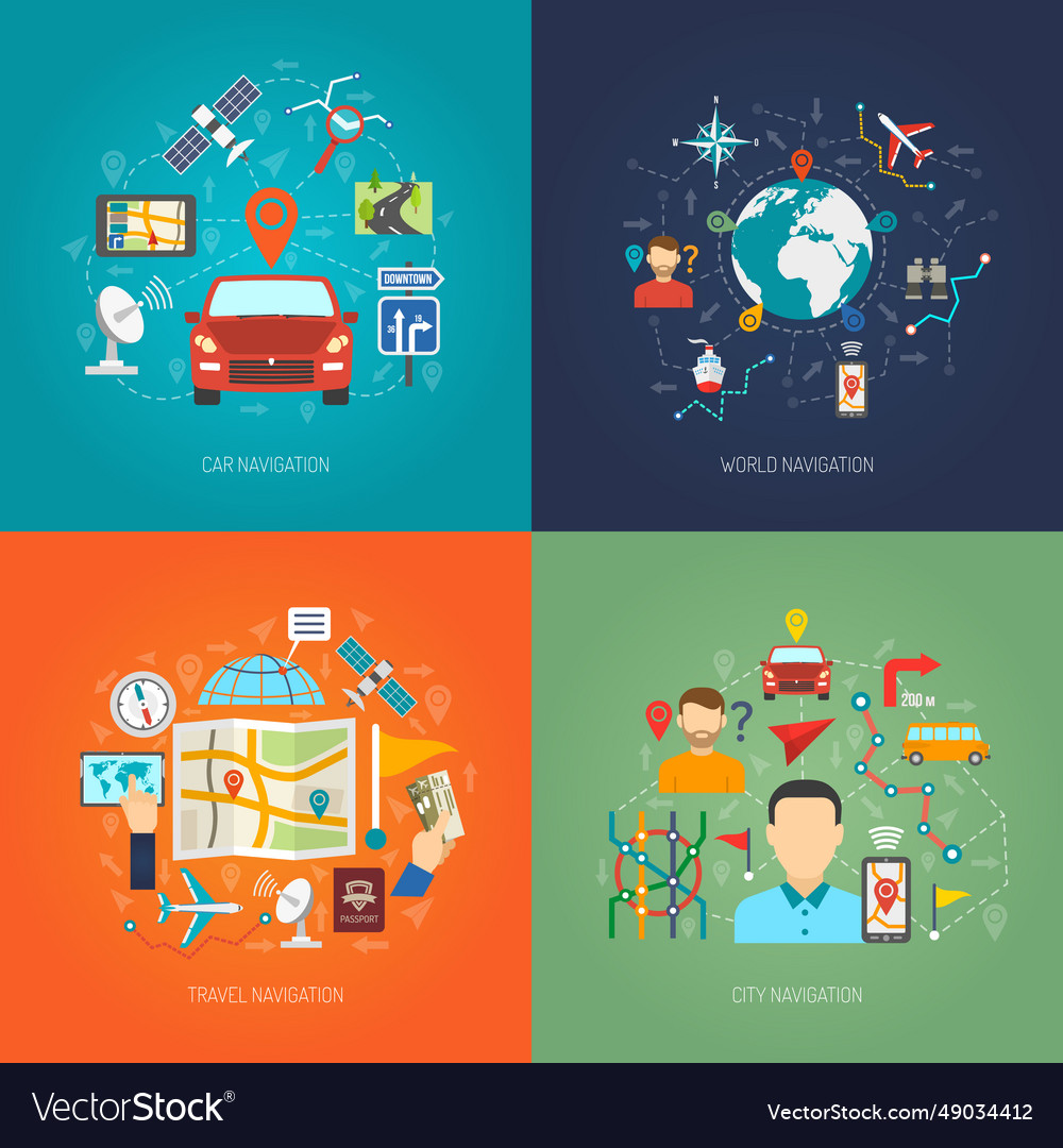 Map design concept Royalty Free Vector Image - VectorStock