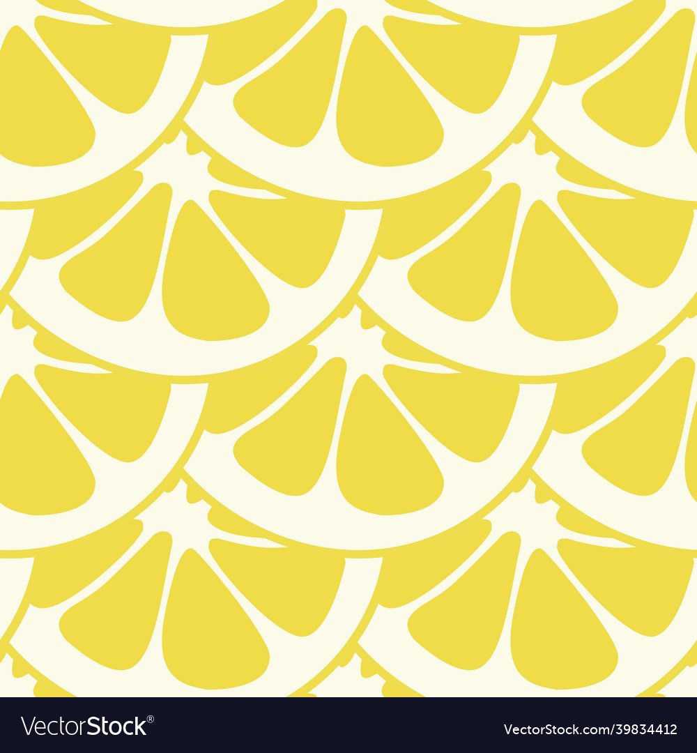 Seamless lemon slices pattern Royalty Free Vector Image