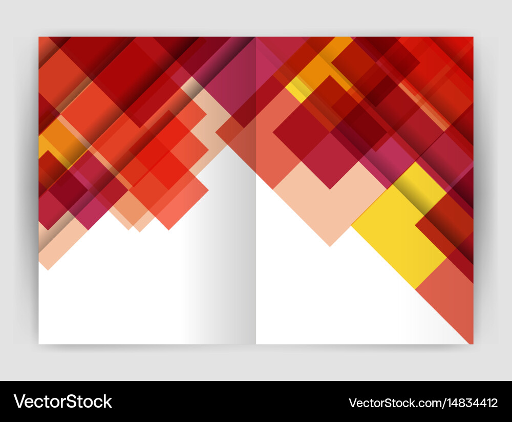 Square design corporate business flyer Royalty Free Vector