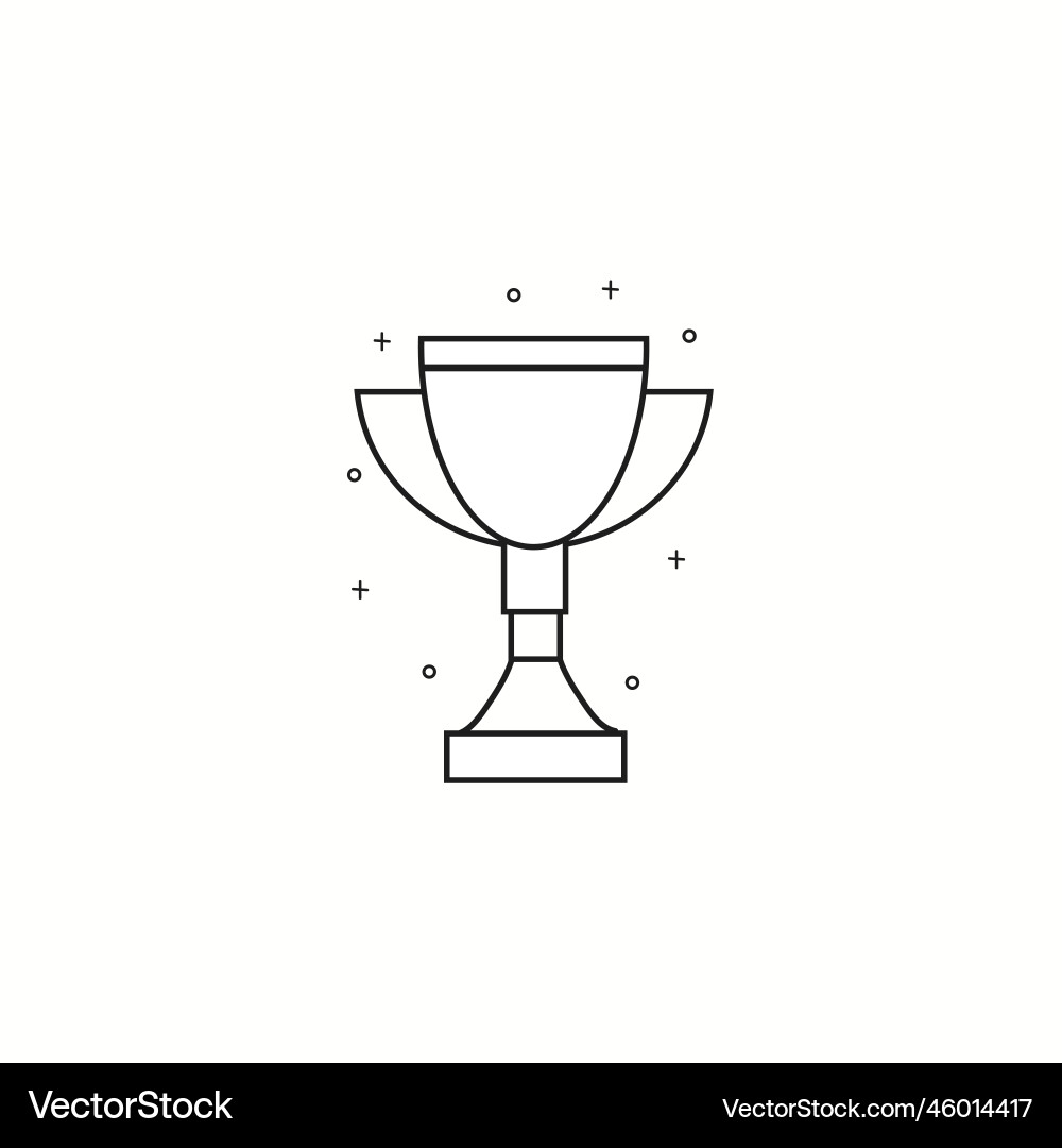 Award winner icon simple line outline Royalty Free Vector