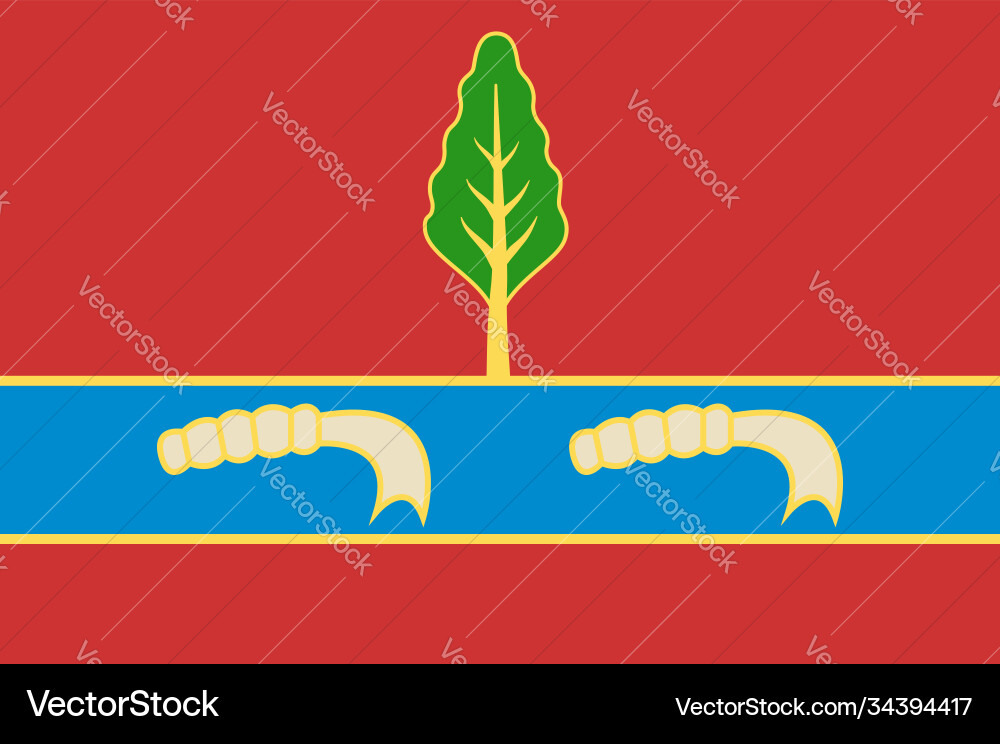 Flag aghdash in azerbaijan Royalty Free Vector Image