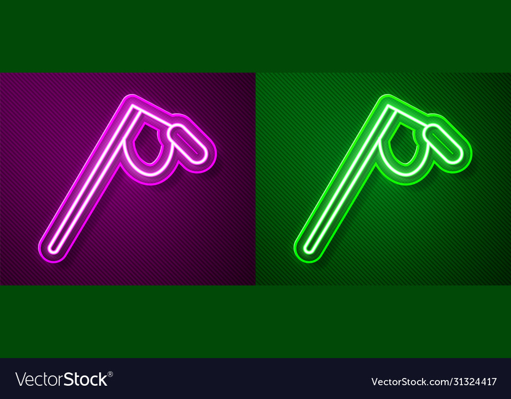 Glowing neon line microphone icon isolated Vector Image Glowing neon line microphone icon isolated Vector Image