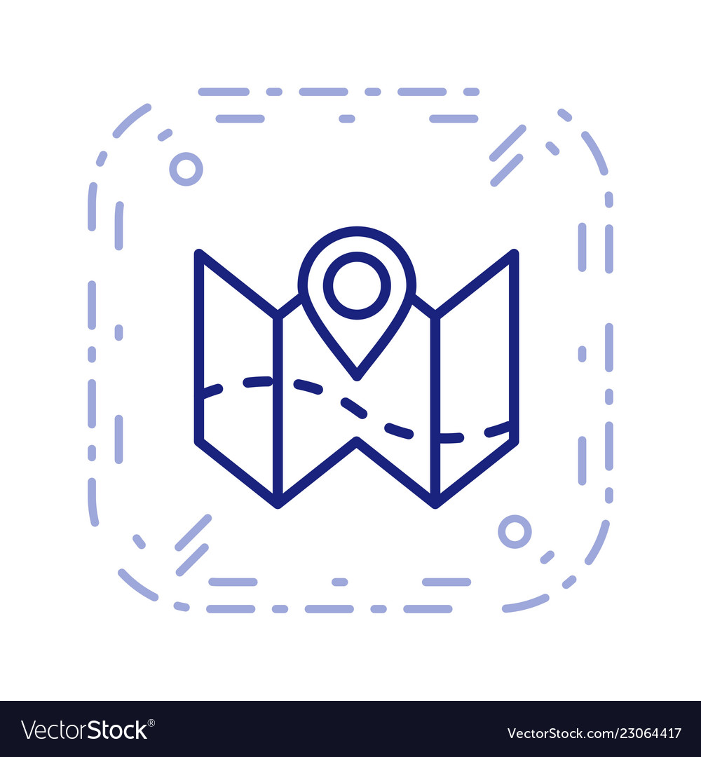 Plan map icon Royalty Free Vector Image - VectorStock