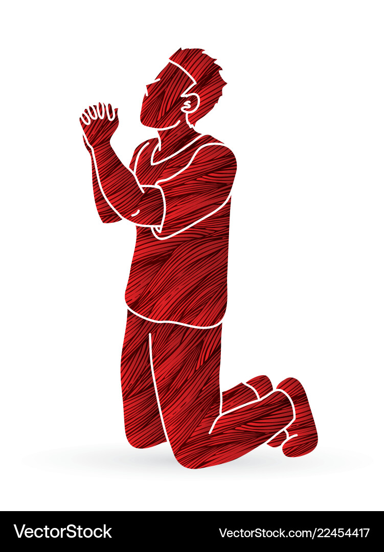 Praise god prayer christian praying Royalty Free Vector