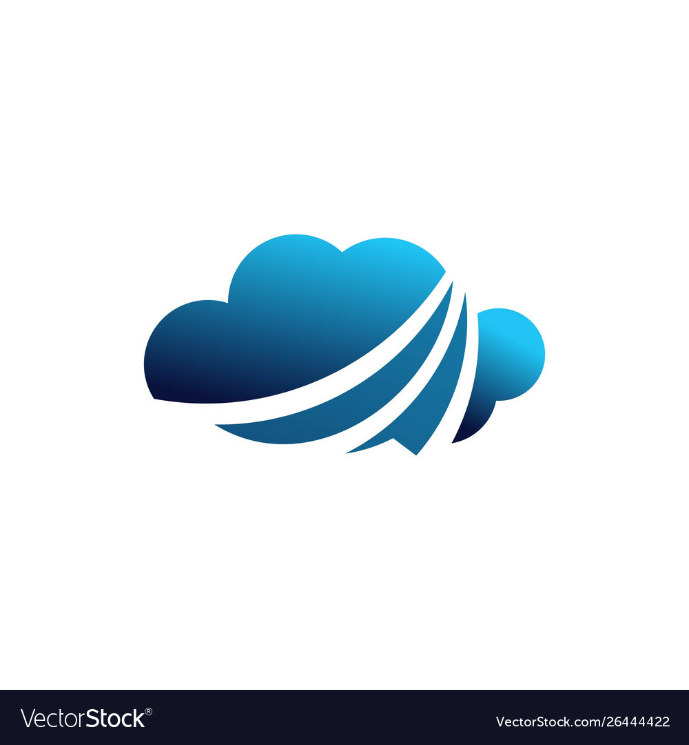 Cloud logo template Royalty Free Vector Image - VectorStock