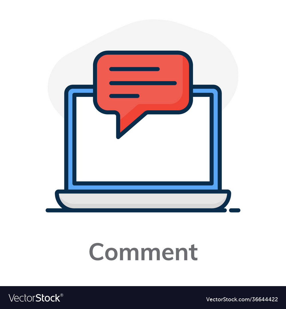 Comment Royalty Free Vector Image - VectorStock