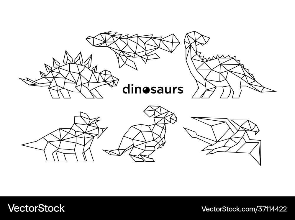 Dinosaur bundle Royalty Free Vector Image - VectorStock