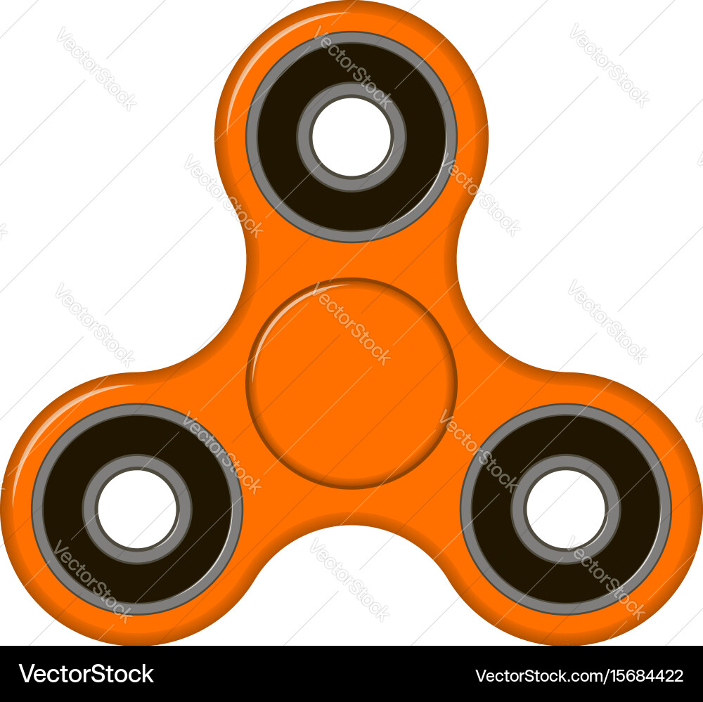 Hand spinner toys flat icons Royalty Free Vector Image