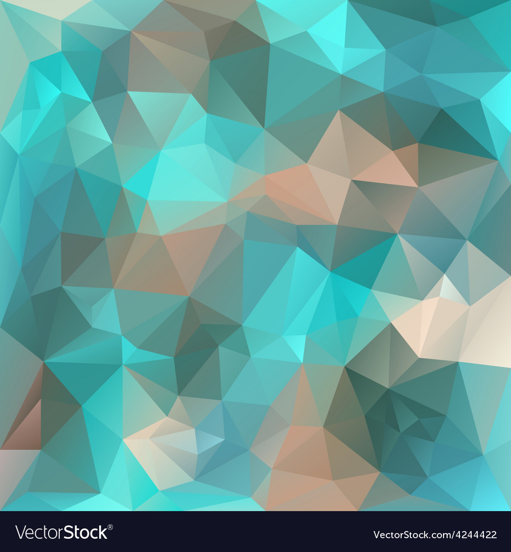 Ice blue polygonal triangular pattern background Vector Image