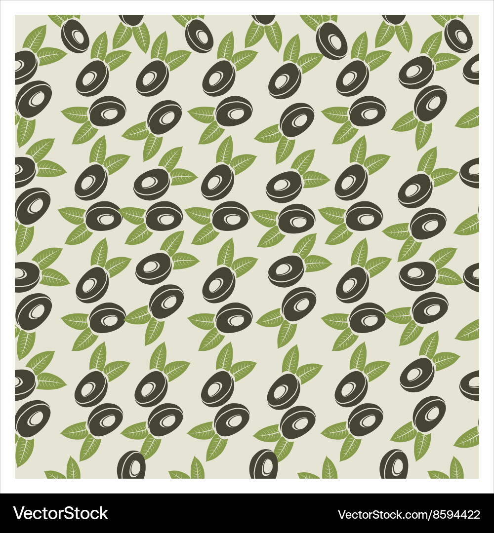 Leavesfruits and flowers seamless pattern Vector Image