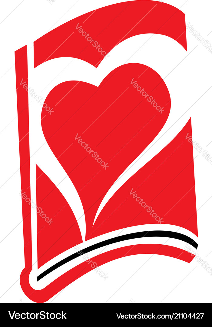 Book of love Royalty Free Vector Image - VectorStock