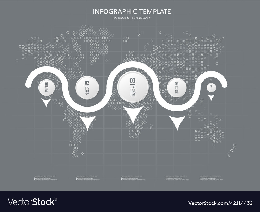 Abstract infographics visualization Royalty Free Vector