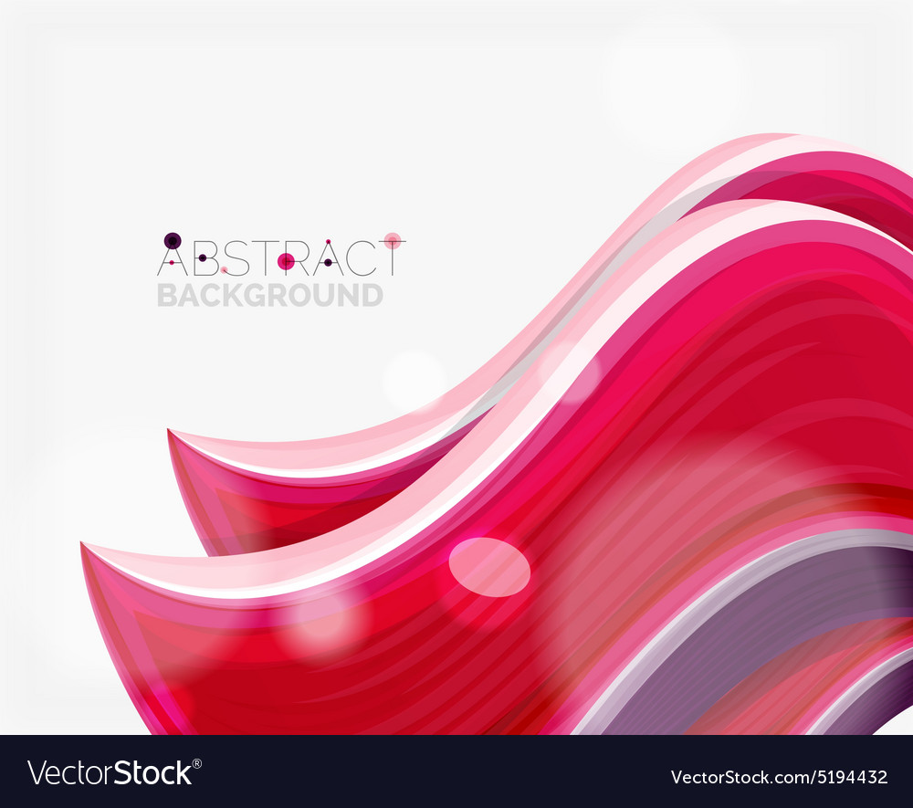 Abstract realistic solid wave background Vector Image