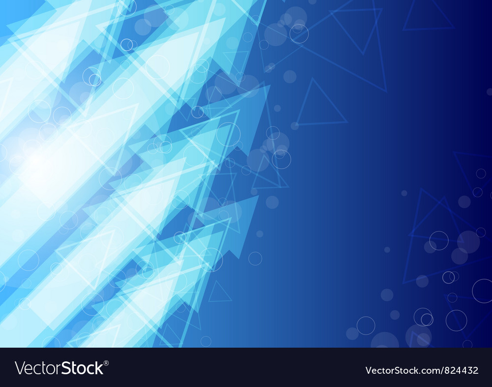 Blue Arrow Abstract Background Royalty Free Vector Image