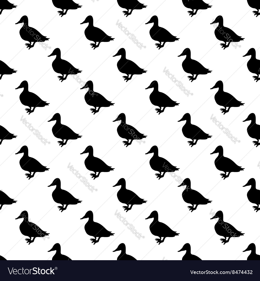 Duck pattern seamless Royalty Free Vector Image