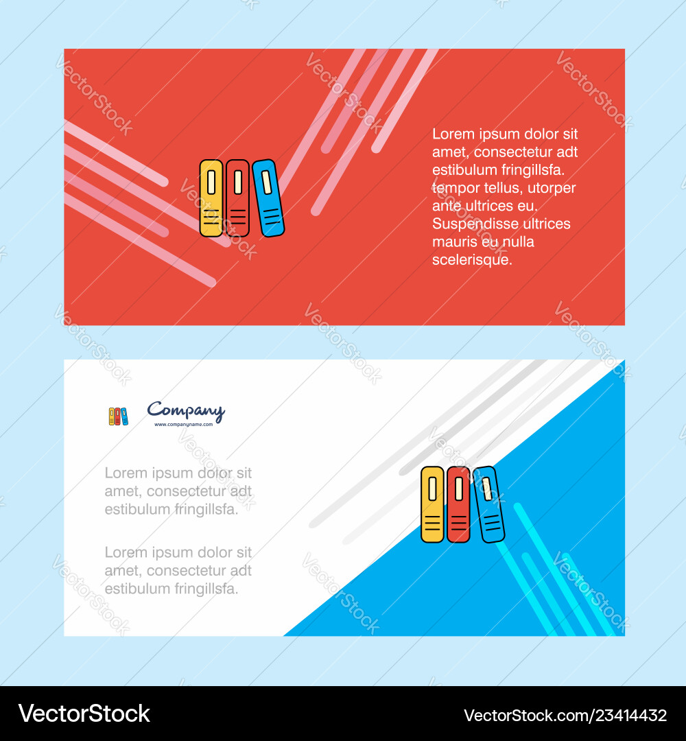 Files abstract corporate business banner template Vector Image