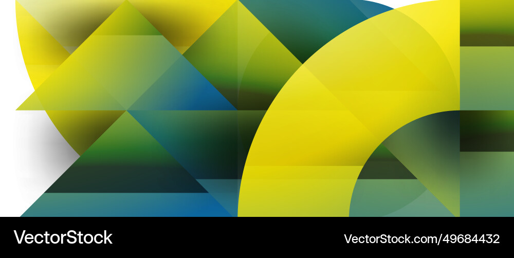 Geometric fusion - abstract harmony of triangles Vector Image