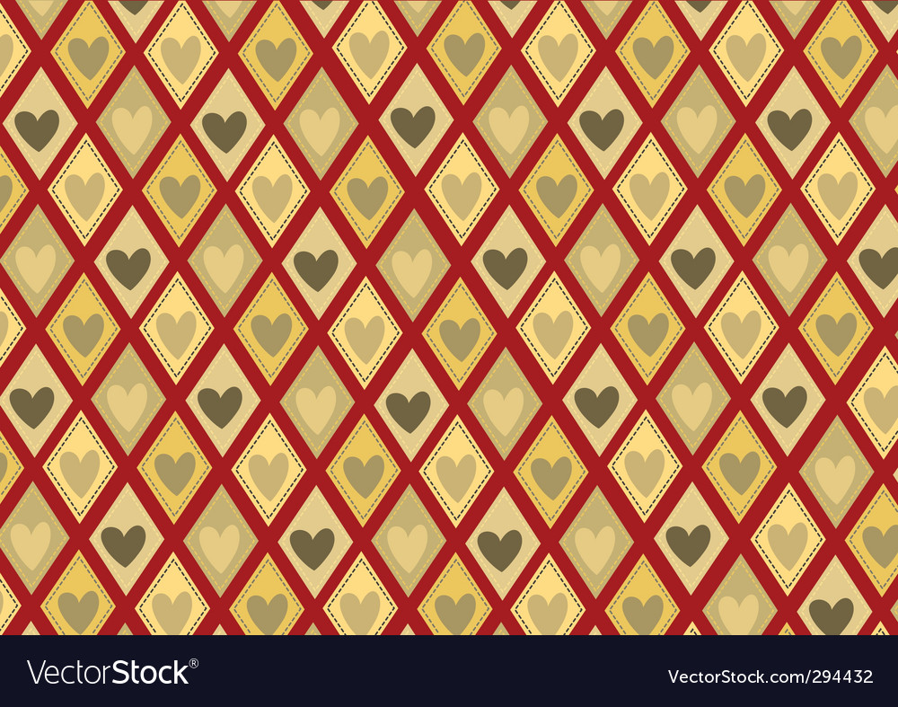 Heart pattern Royalty Free Vector Image - VectorStock