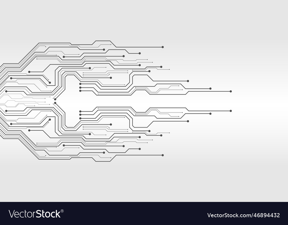 Technology background with hi-tech digital data Vector Image