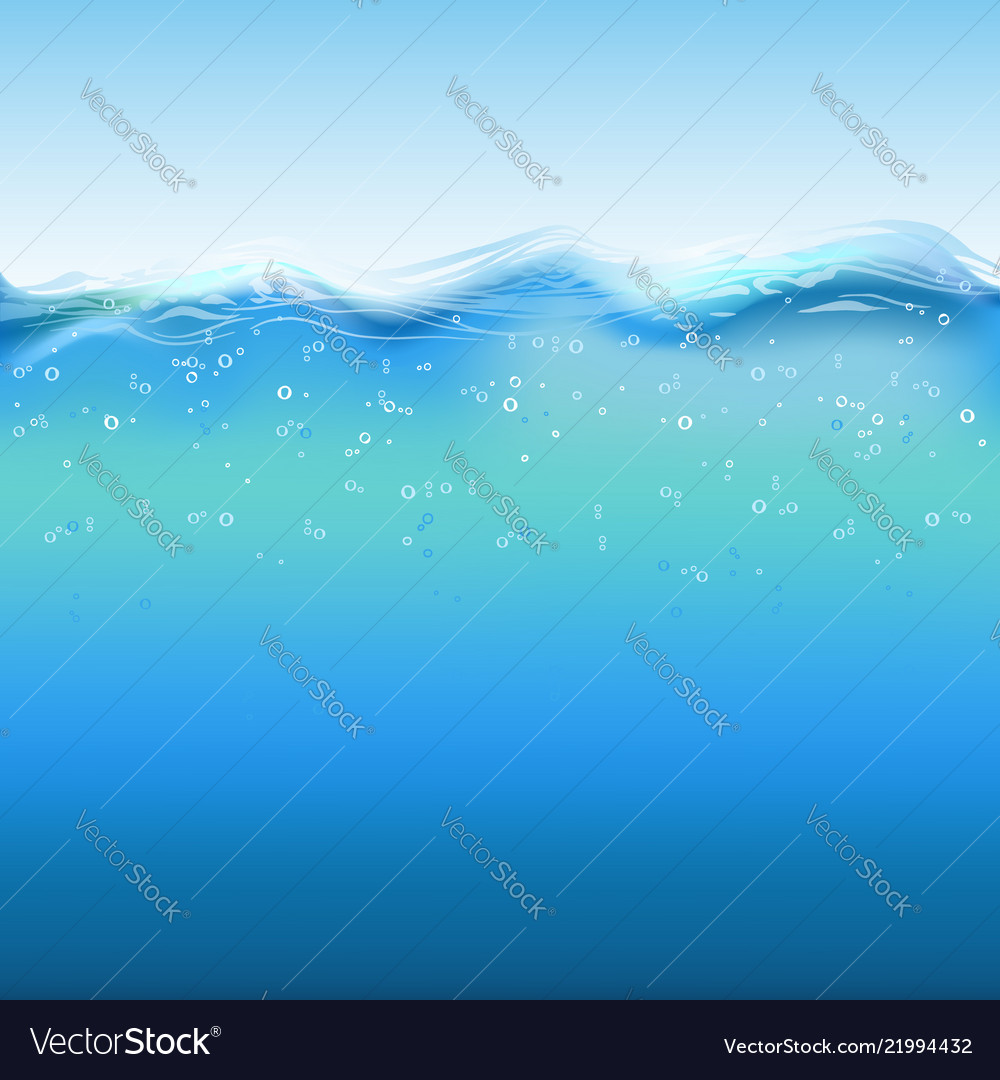Water layer Royalty Free Vector Image - VectorStock