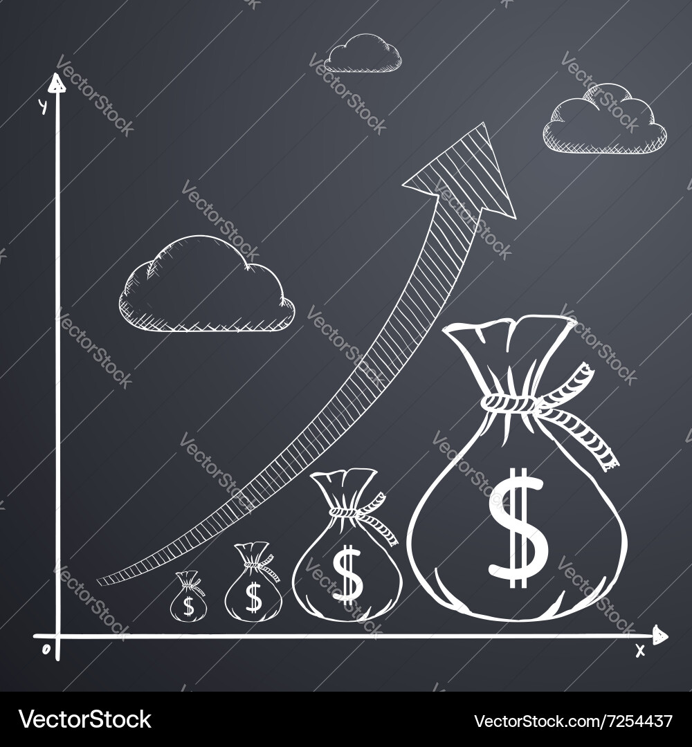 Financial charts stock Royalty Free Vector Image