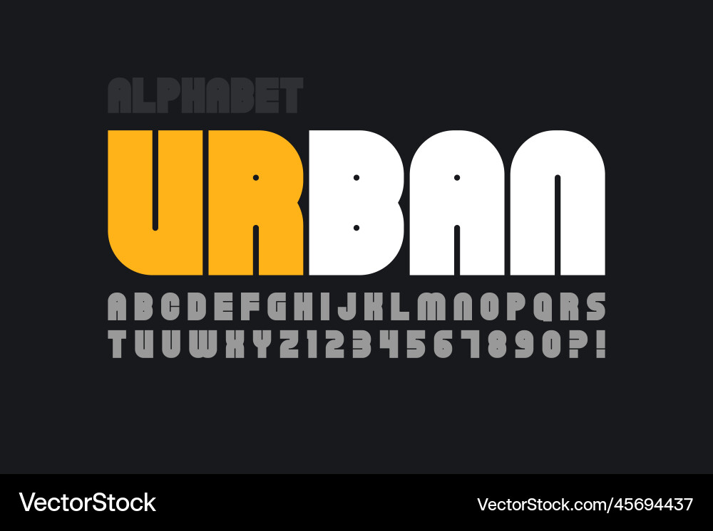 Original alphabet design minimalism style trendy Vector Image