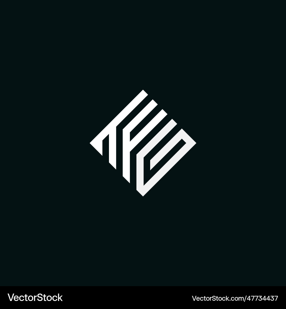 Tfg logo art icons and graphics Royalty Free Vector Image