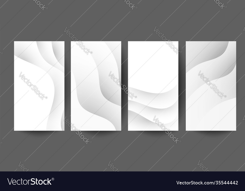 Abstract wave frames and backgrounds design Vector Image